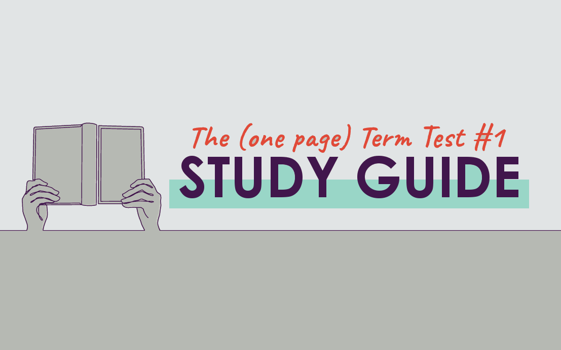 Study Checklist | Term Test #1 – Stats Doesnt Suck